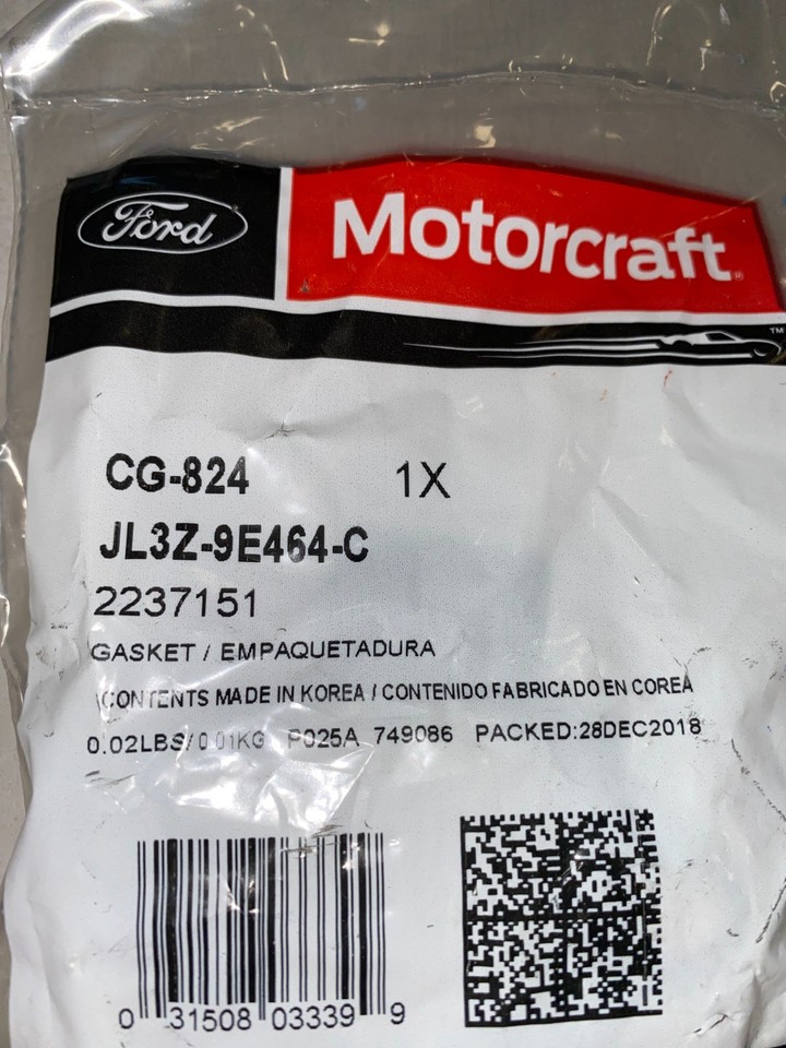 Motorcraft CG-824 or Ford JL3Z-9E464-C EGR Tube Gasket | eBay