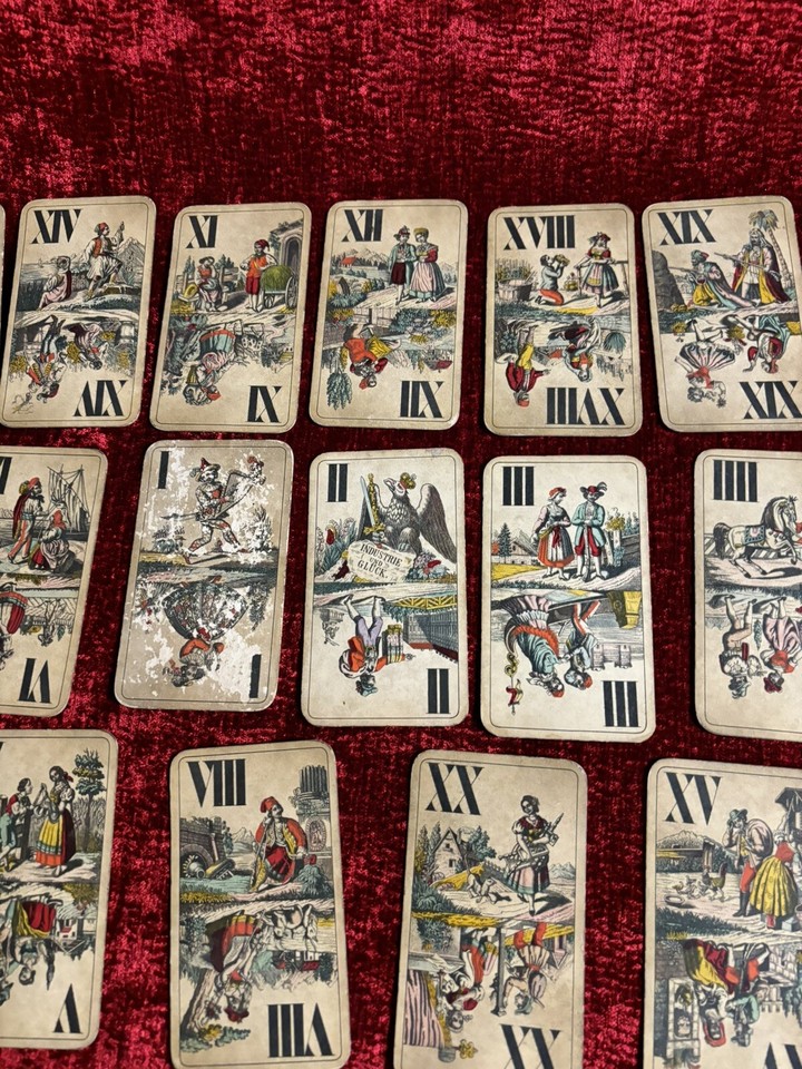 Antique 1800s Playing Tarot Cards All 54 Deck | eBay