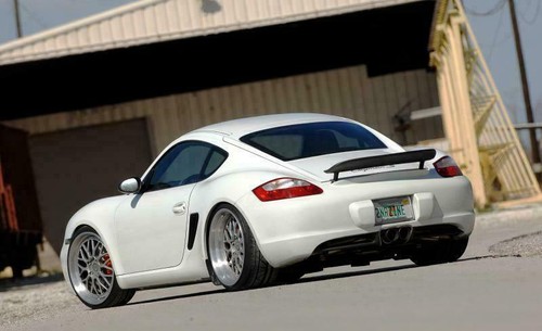 Fiberglass Ducktail Spoiler Strosek Style for 987 Porsche Cayman ...