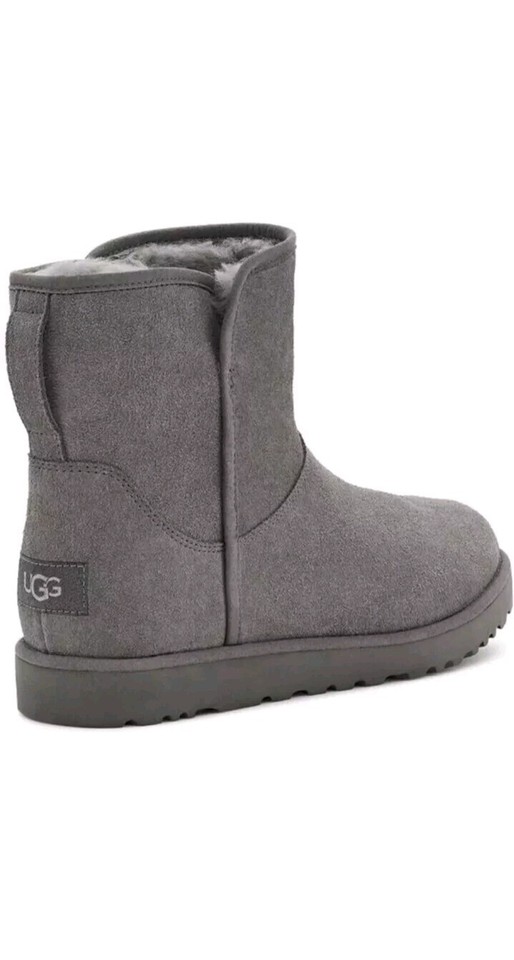 UGG Cory II Woman's Charcoal Grey Pull On Shearling Suede Boots 1125792 ...