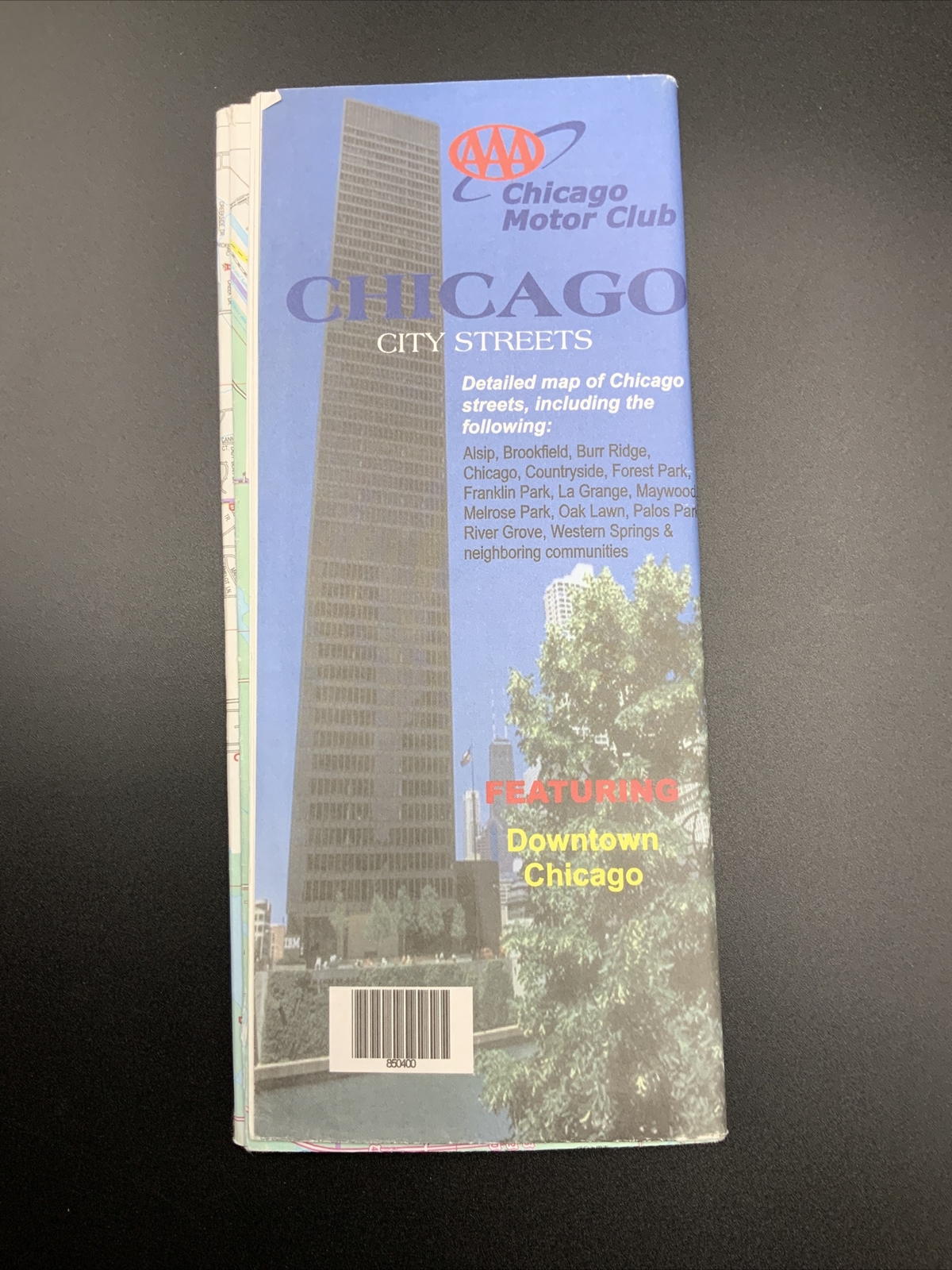AAA Chicago Motor Club Chicago City Streets Map | eBay