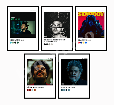 The Weeknd Album Collage