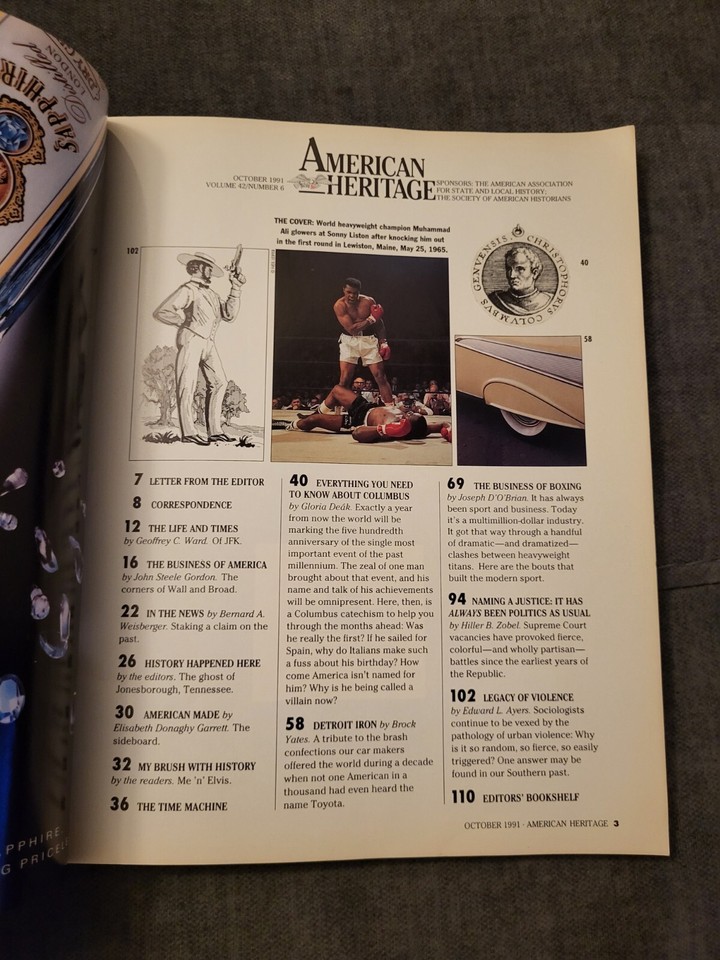 American Heritage October 1991 Muhammad Ali vs Sonny Liston *Classic ...