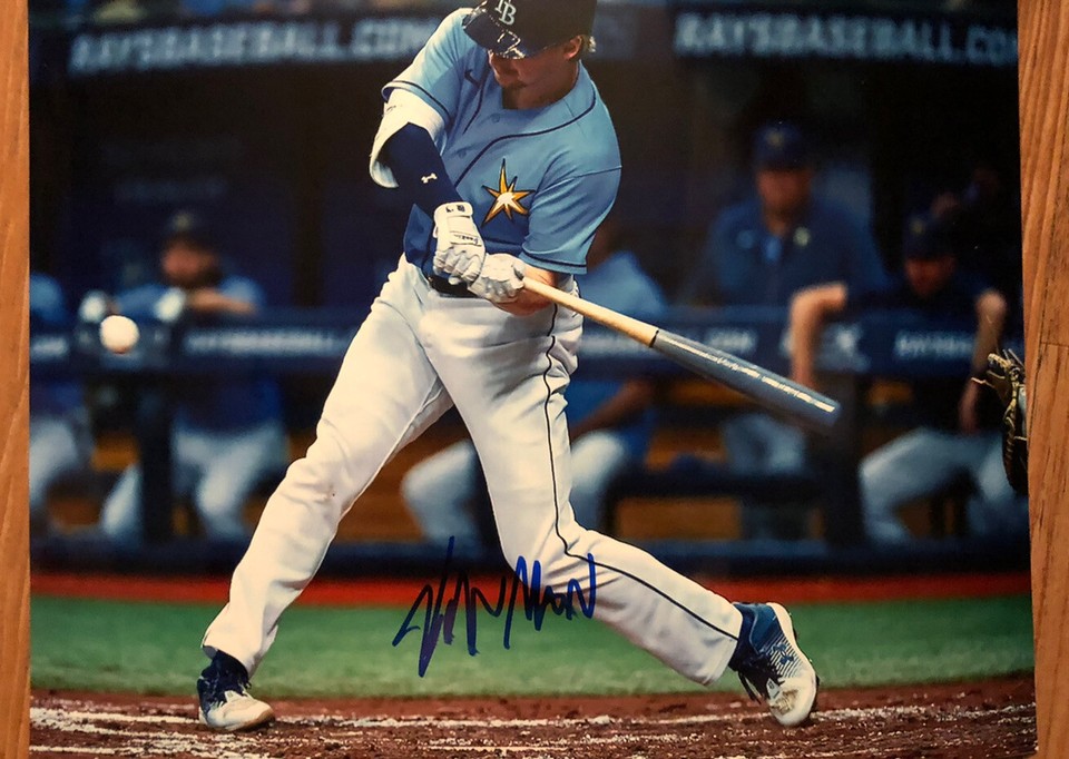 TAMPA BAY DEVIL RAYS PROSPECT KYLE MANZARDO SIGNED 8x10 PHOTO GTP JSA ...