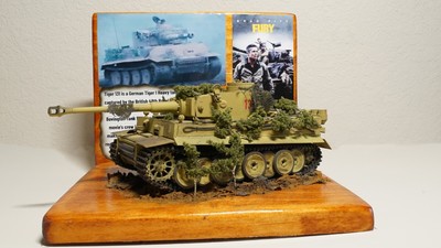 Pro Built 1/35 scale FURY German Tiger Tank Model Display from the ...