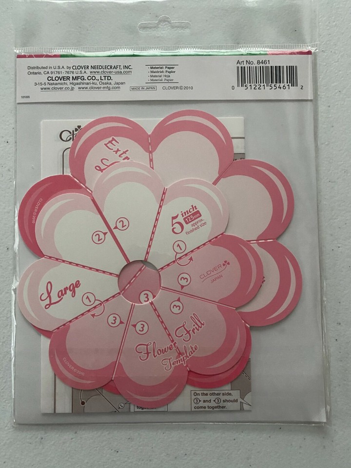 Clover Flower Frill Template- 5-6 INCHES | eBay