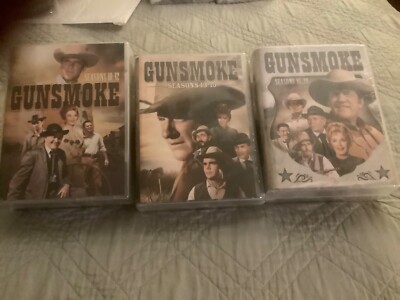 GUNSMOKE: The Complete Season 10 - 20, 77 Discs in 3 DVD Box Sets | eBay