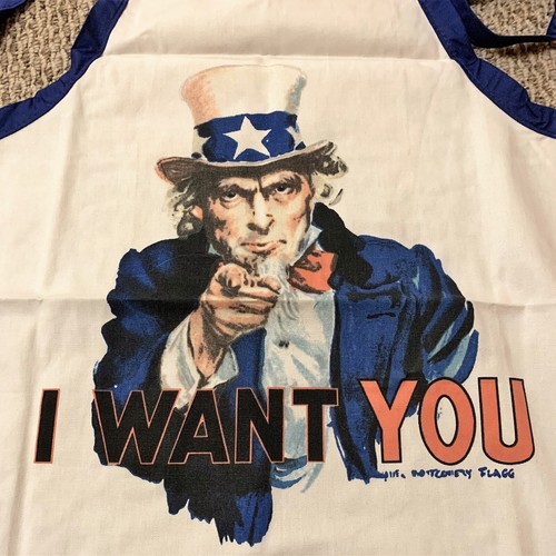 James Montgomery Flagg Uncle Sam I Want You Art Kitchen Cook Chef BBQ ...
