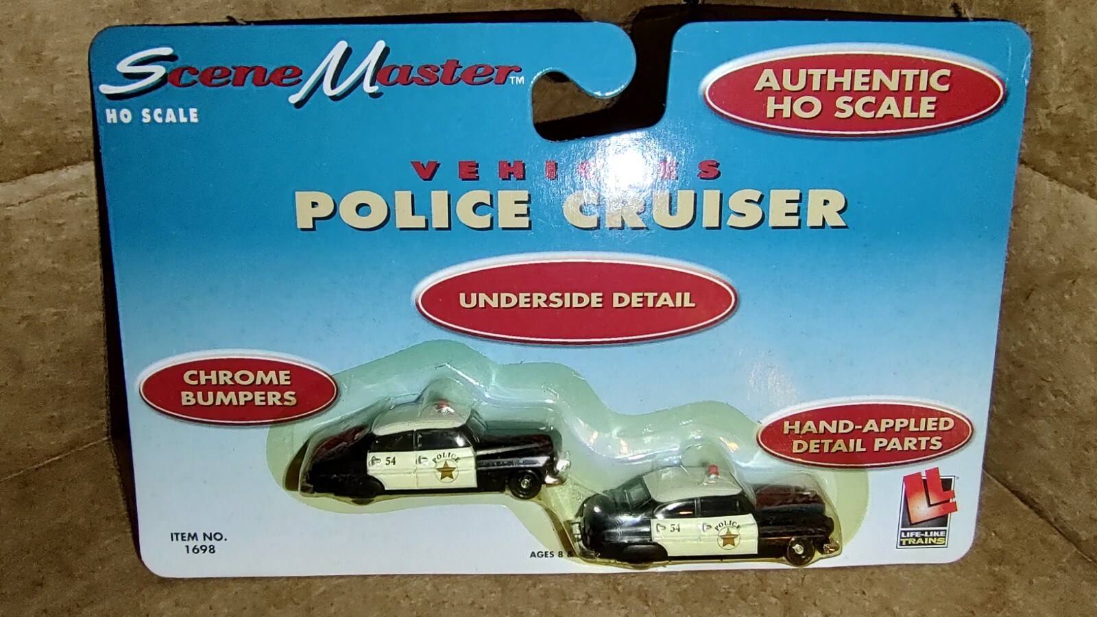 HO Scale Life Like Scene Master Police Cruiser Set 1698 | eBay