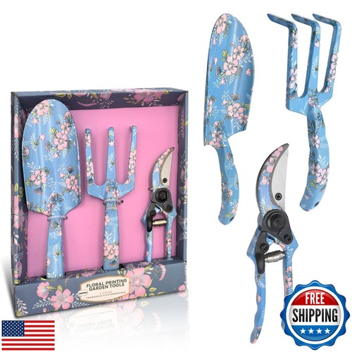 Evertools 3piece Printed Garden Tool Set, Heavy Duty Aluminum Gardening ...