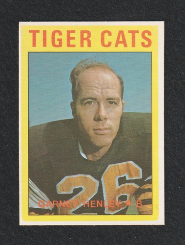 1972 0-PEE-CHEE CFL #3 GARNEY HENLEY HAMILTON TIGER CATS | eBay