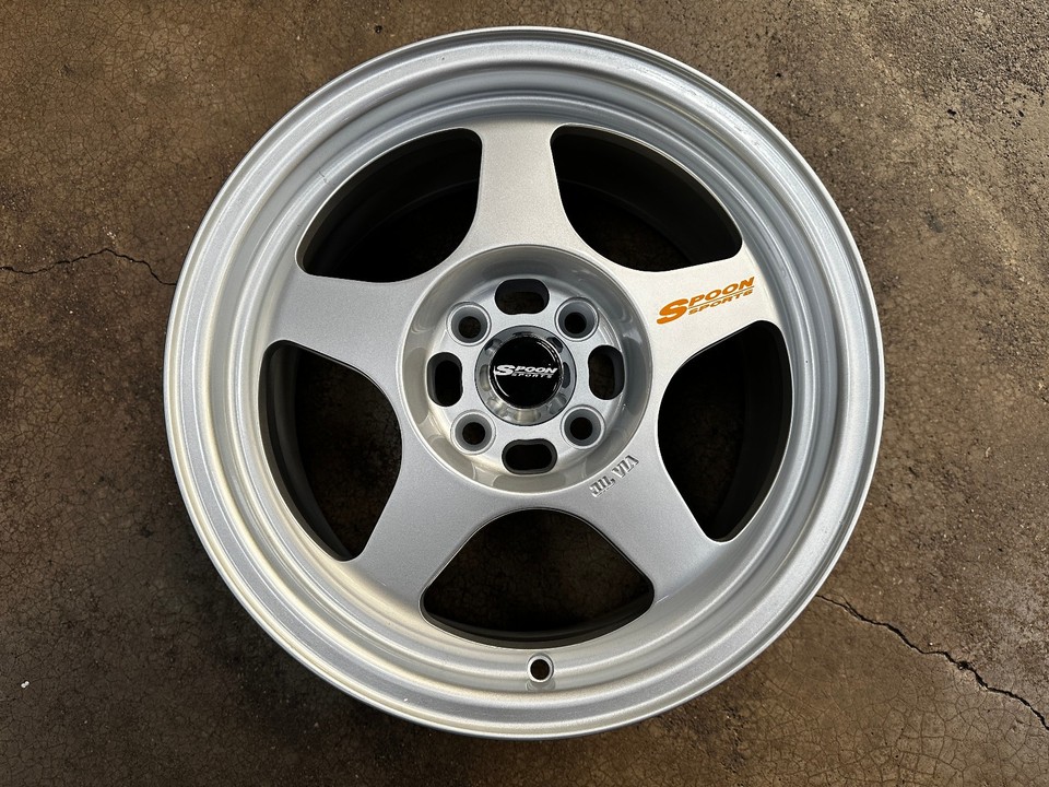 New 15x7 ET35 XOX Spoon SILVER Rim Honda Fit Jazz 4x100 (4 Wheel ...