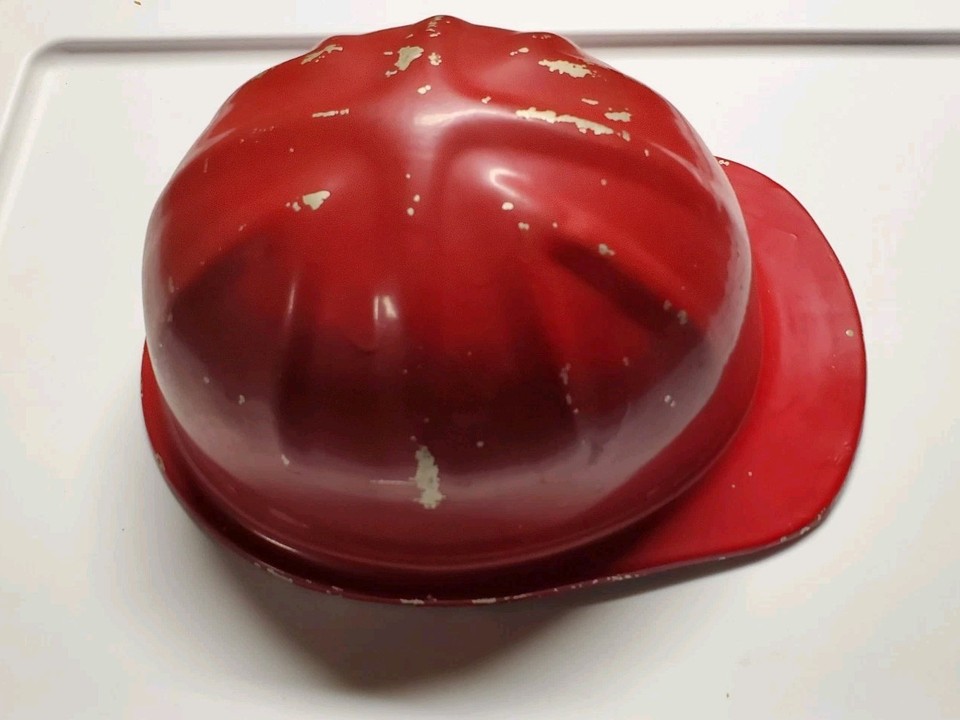 Vtg 1959 Aluminum McDonald T Cap Hard Hat Standard MSA Mine Safety ...