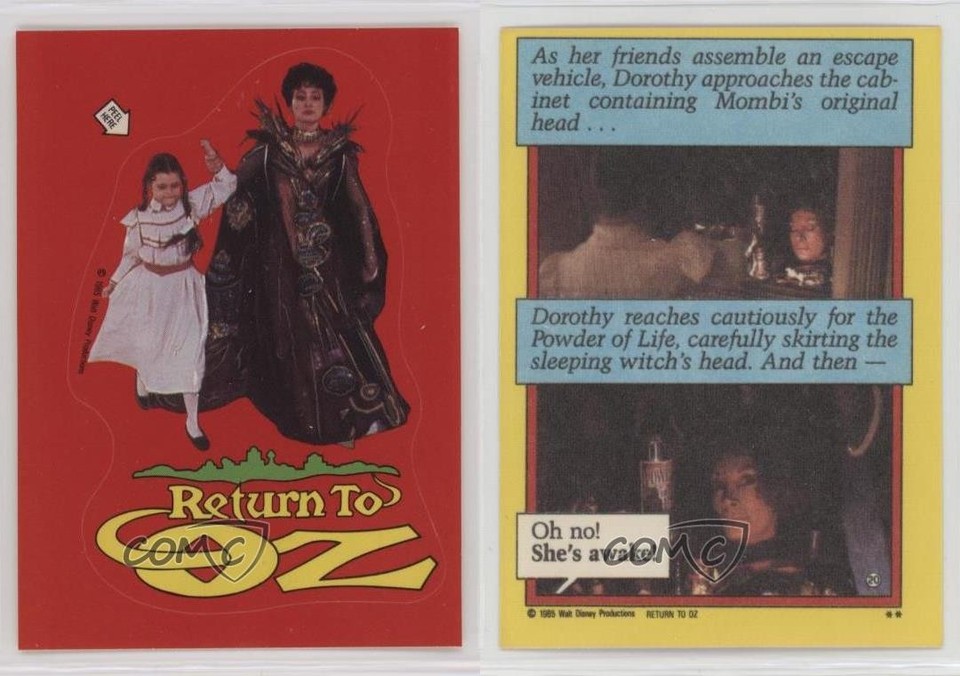 1985 Topps Return to Oz Stickers Return to Oz #20 3n7 | eBay