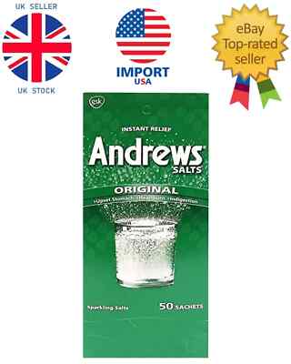Andrews Salts Original Instant Relief from Upset Stomach 50 sachets.EXP ...