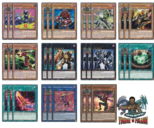 Yugioh! Inzektor Deck Ladybug Hornet Hopper Dragonfly Gokipole GRCR 1st ...
