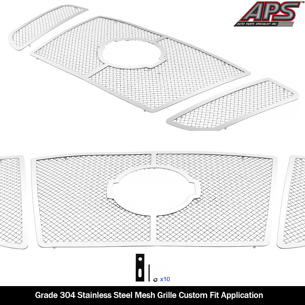 Fits 2012-2019 Nissan NV 2500/3500 Upper Stainless Chrome Mesh Grille ...