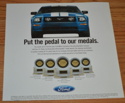 ★2007 FORD MUSTANG "AWARD WINNING" ORIGINAL ADVERTISEMENT PRINT AD-07 ...