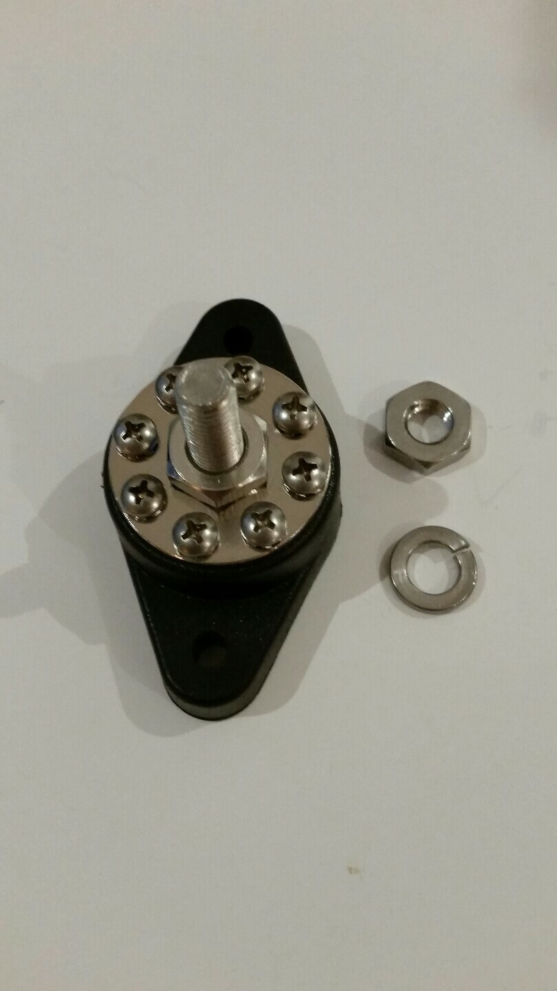 MASTER GROUNDING BLOCK FOR MOTORCYCLES & OTHER PROJECTS 3/8 BOLT ON ...