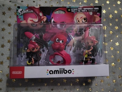 Nintendo Splatoon Amiibo 3 pack pink Octoling boy / octopus / girl US ...