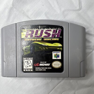San Francisco Rush Extreme Racing Nintendo 64 N64 Authentic Game Car ...