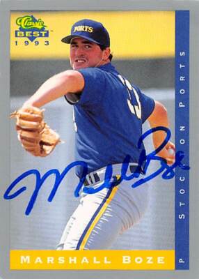 Marshall Boze autographed Baseball Card (Padres) 1993 Classic Best #165 ...