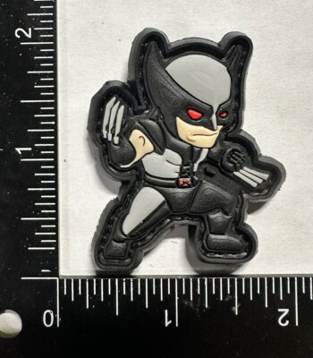 Wolverine Gray Suit marvel xforce pvc rubber morale ranger eye patch ...