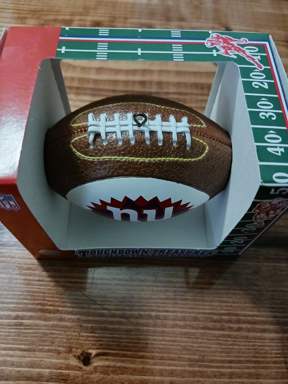 New York Giants Mini Football Touchdown Treasures Ornament | eBay
