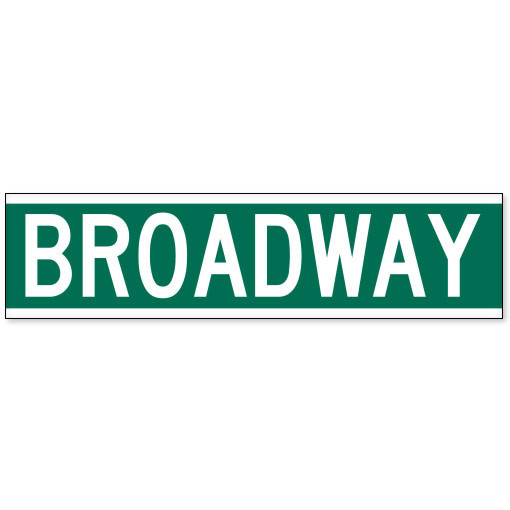 Broadway Street Sign