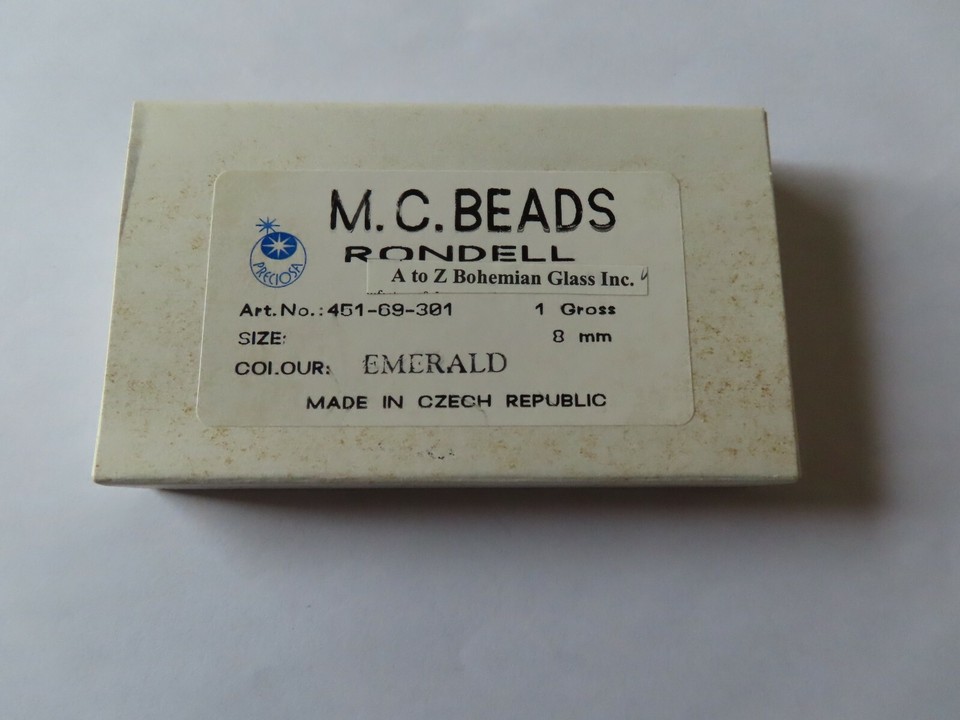 36 Preciosa crystal bicone beads in 8mm Emerald color. | eBay