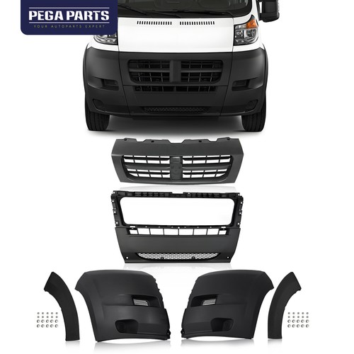 For 2014-2018 Ram Promaster Front Bumper Grille Center Cover Side ...