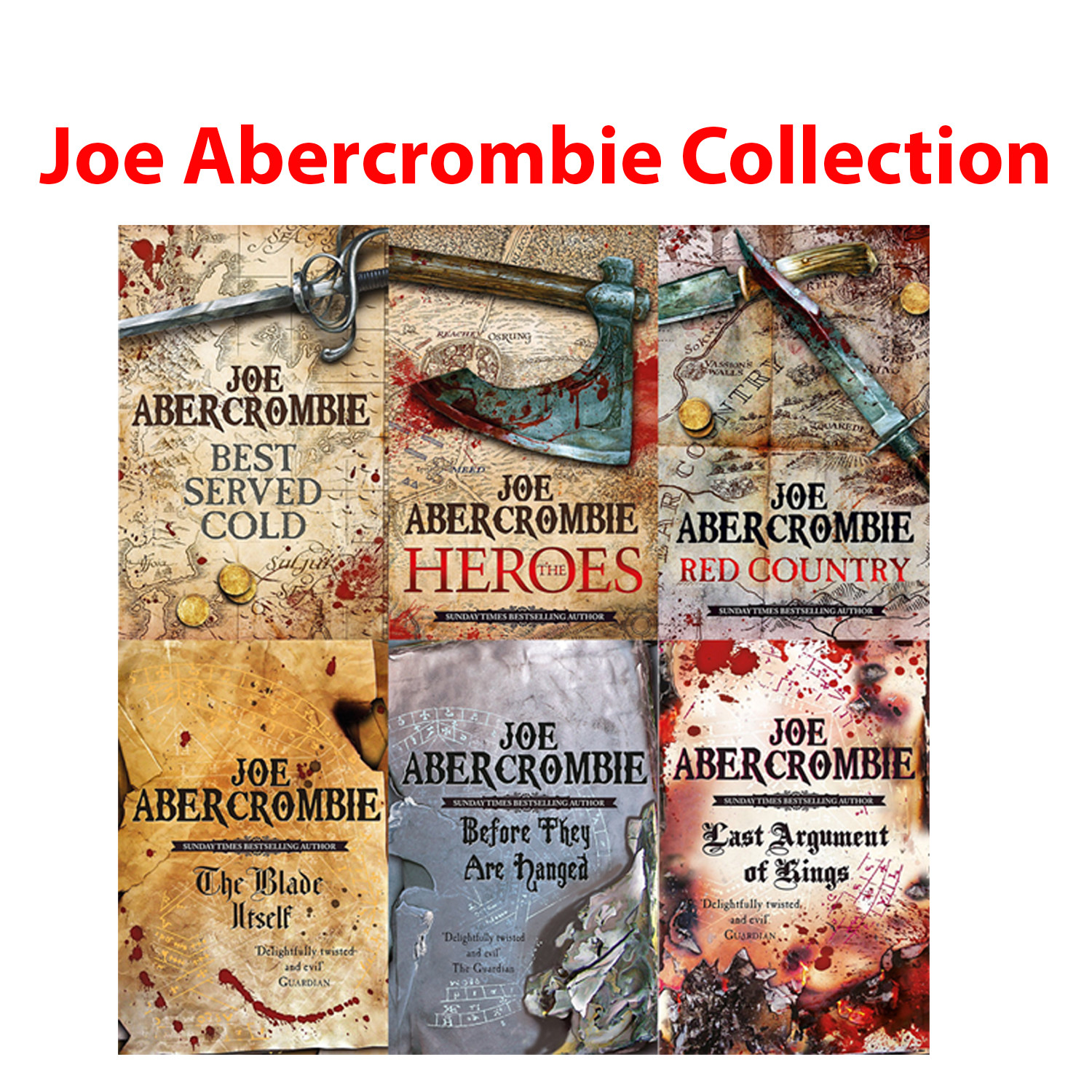 Joe Abercrombie Books First Law Series, Shattered Sea, Age Of Madness ...