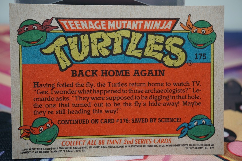 1989-1990 Topps Teenage Mutant Ninja Turtles TMNT Trading Card Series 2 ...