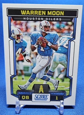 2023 Score Base #8 Warren Moon - Houston Oilers Football Card | eBay