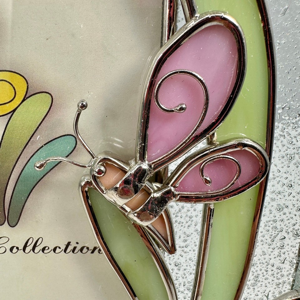 Tiffany-Style Stained Glass Butterfly Photo Frame Summit Collection | eBay