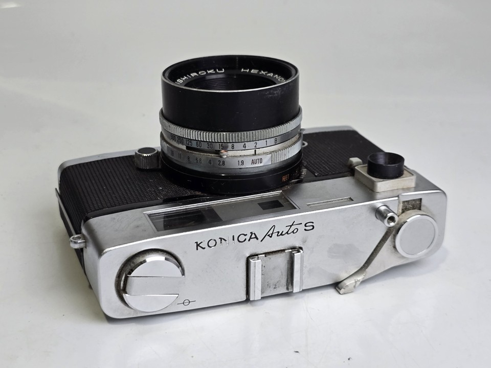 Konica Auto S 35mm Rangefinder Film Camera w/Hexanon 47mm f/1.9 | eBay