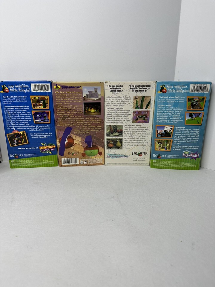 Veggie Tales VHS 8 Tapes Lot Preowned | eBay