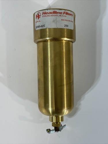 Headline Filters B360-80C 1/4” NPT Brass Coalescing Filtration 250 PSIG ...