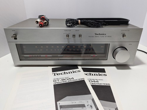 Vintage Technics ST-8044 FM/AM Stereo Tuner W/ Antenna + Manuals ...