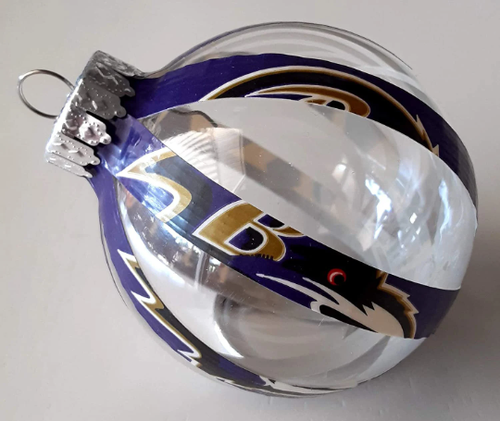 Baltimore Ravens plastic ball ornament NFL handmade football duck | eBay