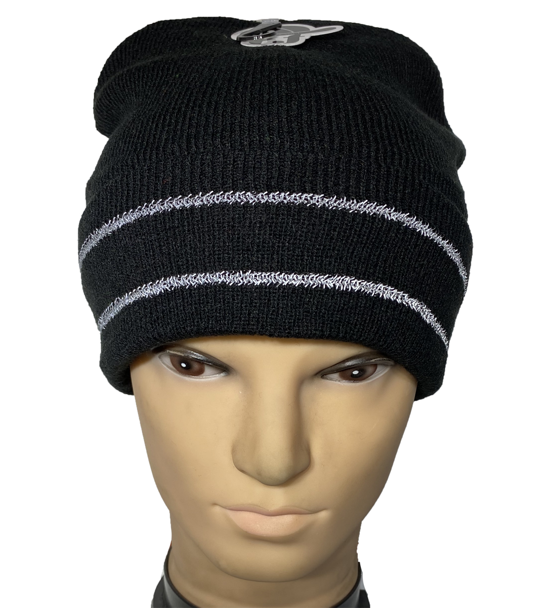 REFLECTIVE High Visibility Winter Cold Weather SKI cap Plush Lining ...