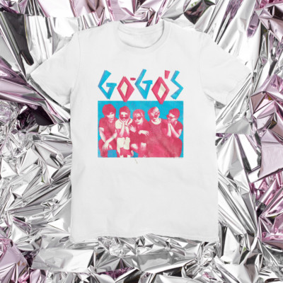 Hot The Go Gos Short Sleeve Cotton White Size S to 5XL Unisex T-Shirt ...