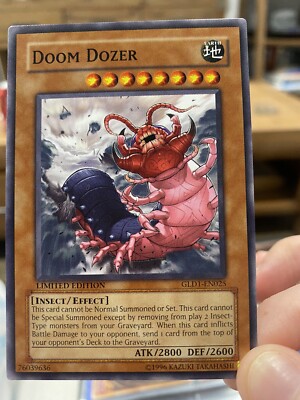 Yu-Gi-Oh! Doom Dozer Common Card GLD1-EN025 | eBay Australia