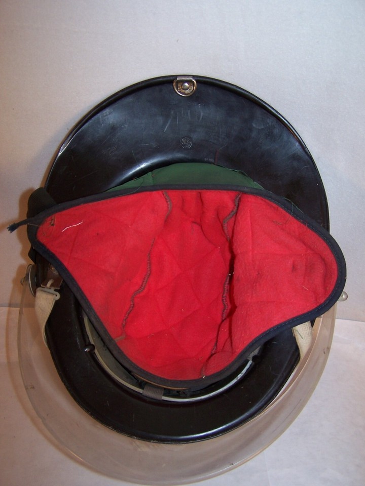 Vintage Gentex Firefighter Helmet w/ Plectron Visor & Drager Gas/Oxygen ...