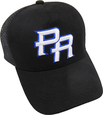 Puerto Rico PR Embroidered Baseball Cap Gorra SnapBack Cotton Black Men ...
