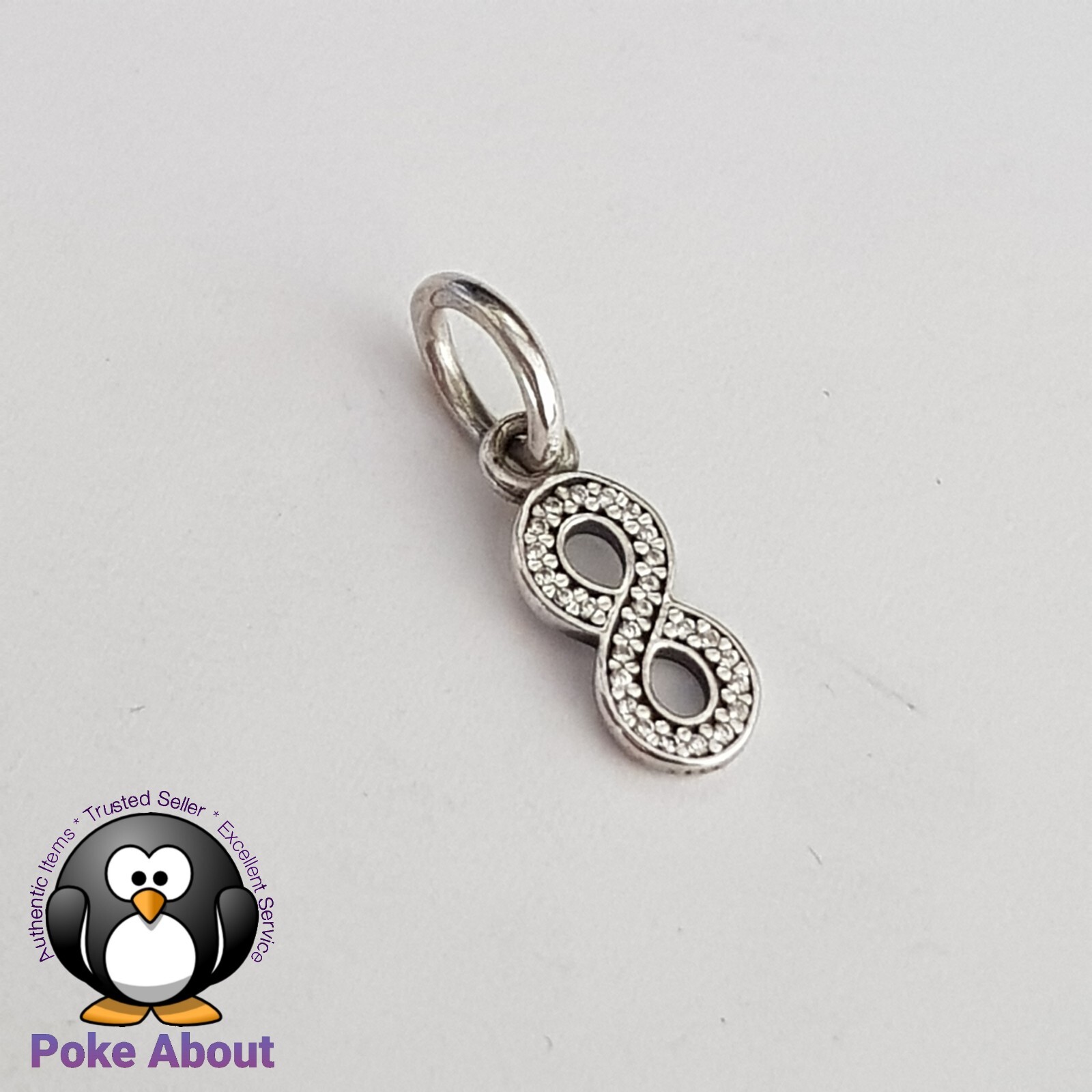 Genuine Pandora Silver Symbol of Infinity Charm CZ 79… - Gem