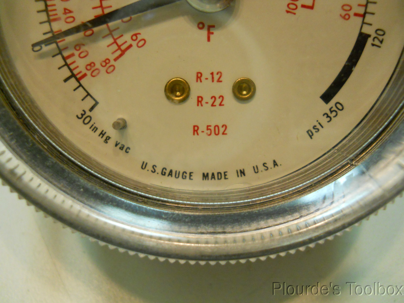 New Ametek USG Manifold Air Pressure Gauge, 2-3/4" Dial, -30 to 120 in ...