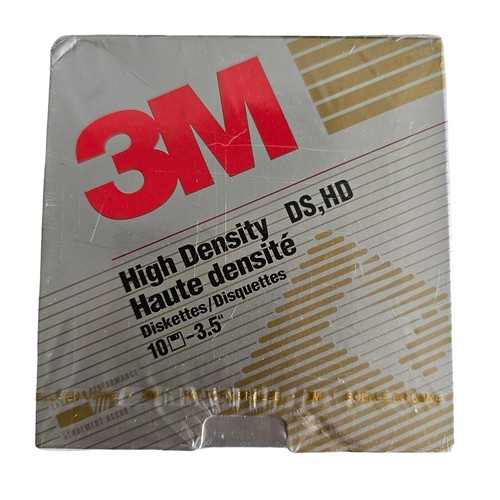 3M 3.5 Inch DS, HD Double Sided, High Density Floppy Diskettes, 10 In ...