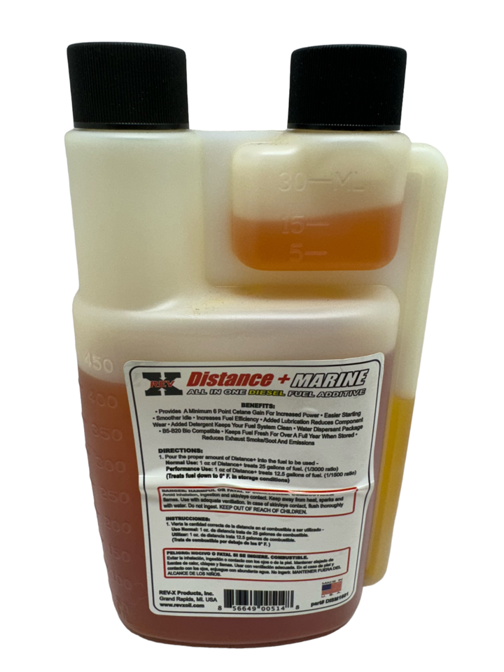 REV-X 16 oz Distance+ Marine Diesel Fuel Treatment Additive - Treats ...