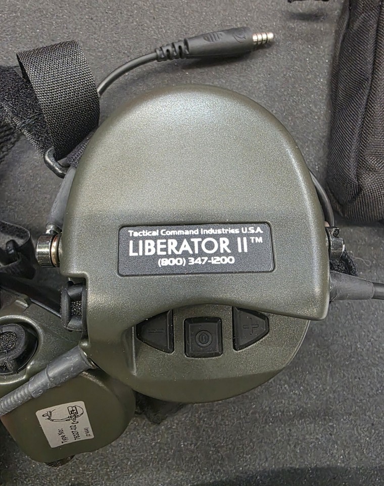 TCI Liberator II Tactical Headset OEM w/ Case And PTT | eBay